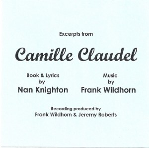 Camille Claudel (Frank Wildhorn- Nan Knighton) Linda Elder Michael ...